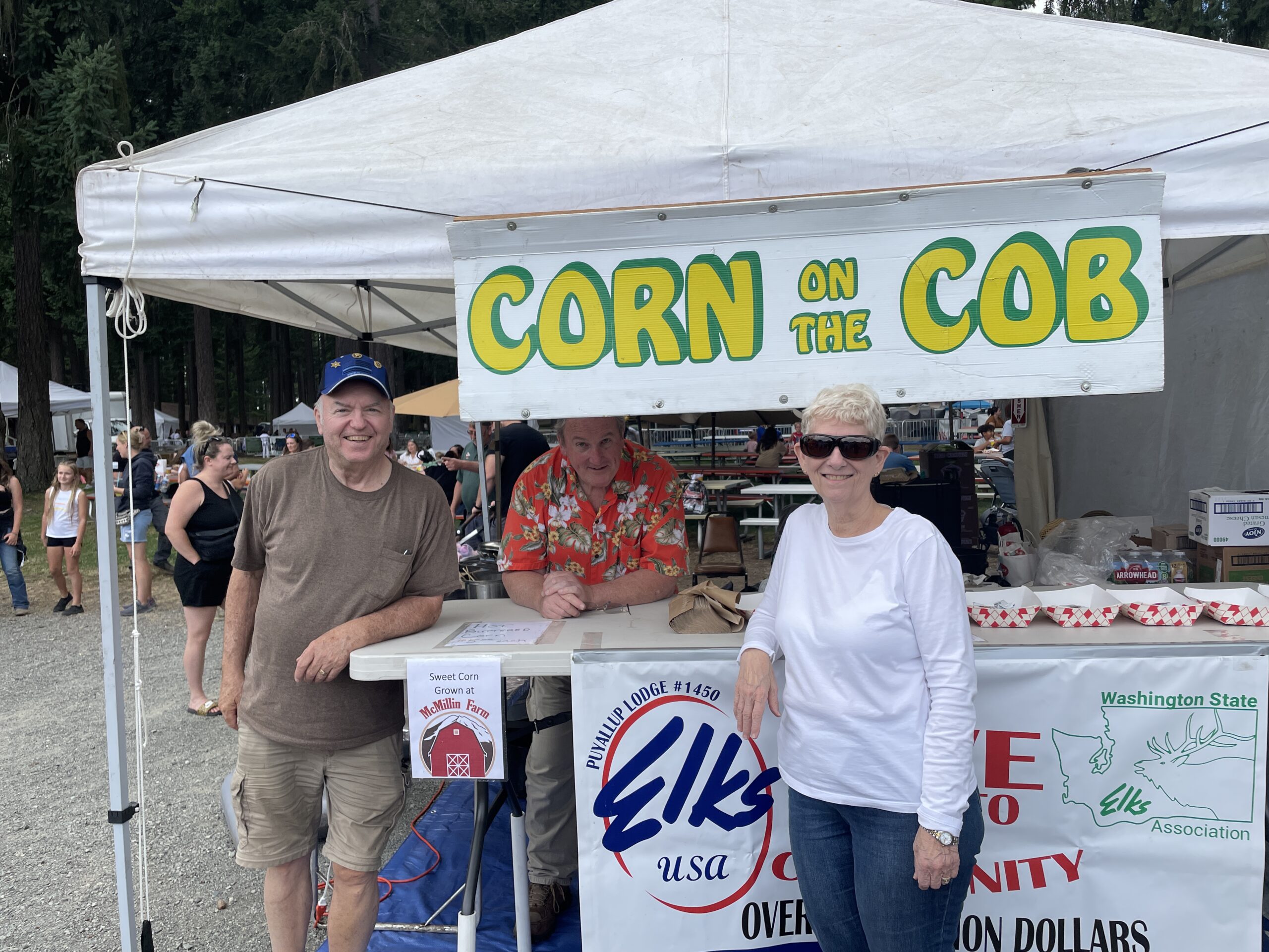 Thank You, Corn Booth Volunteers - Puyallup Elks